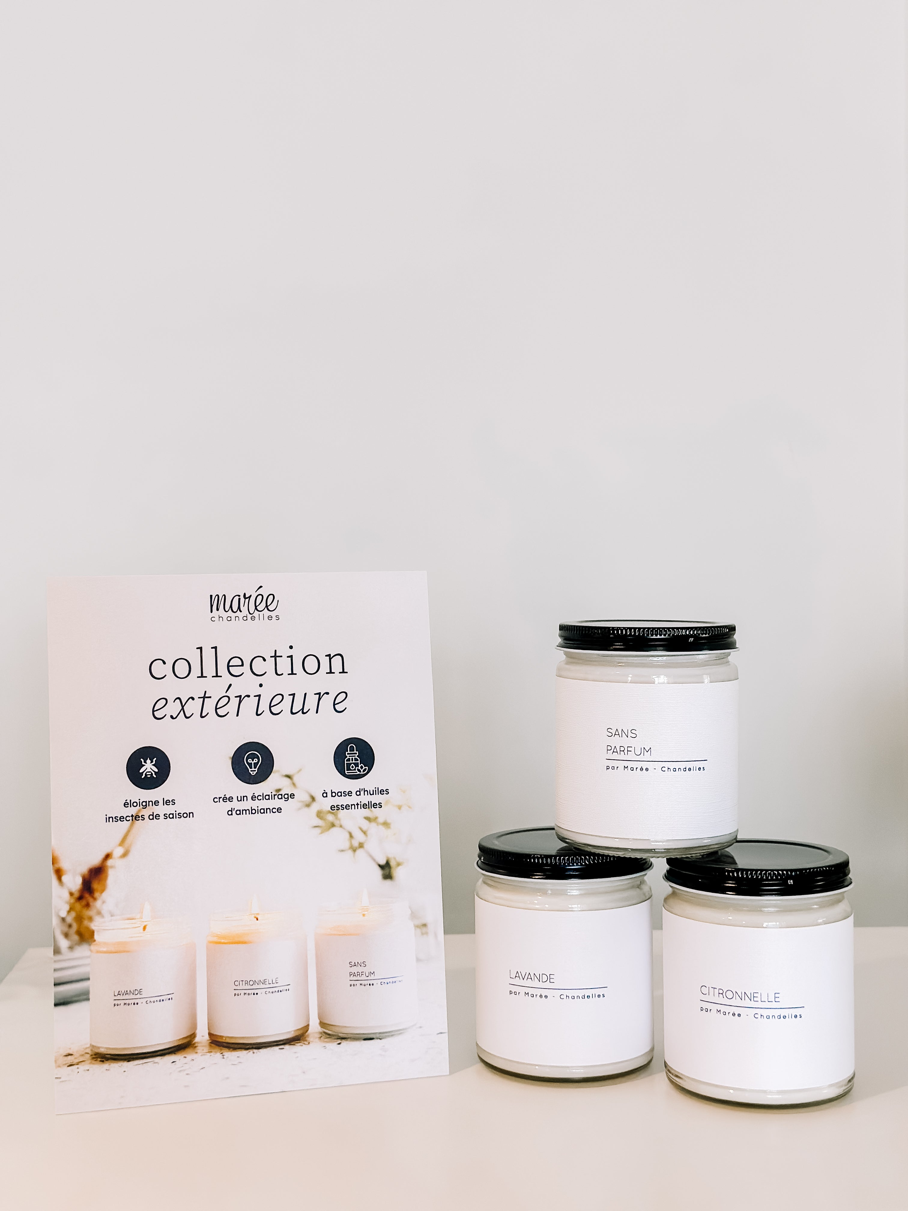OUTILS PROMOTIONNELS – Marée Chandelles / Points de vente