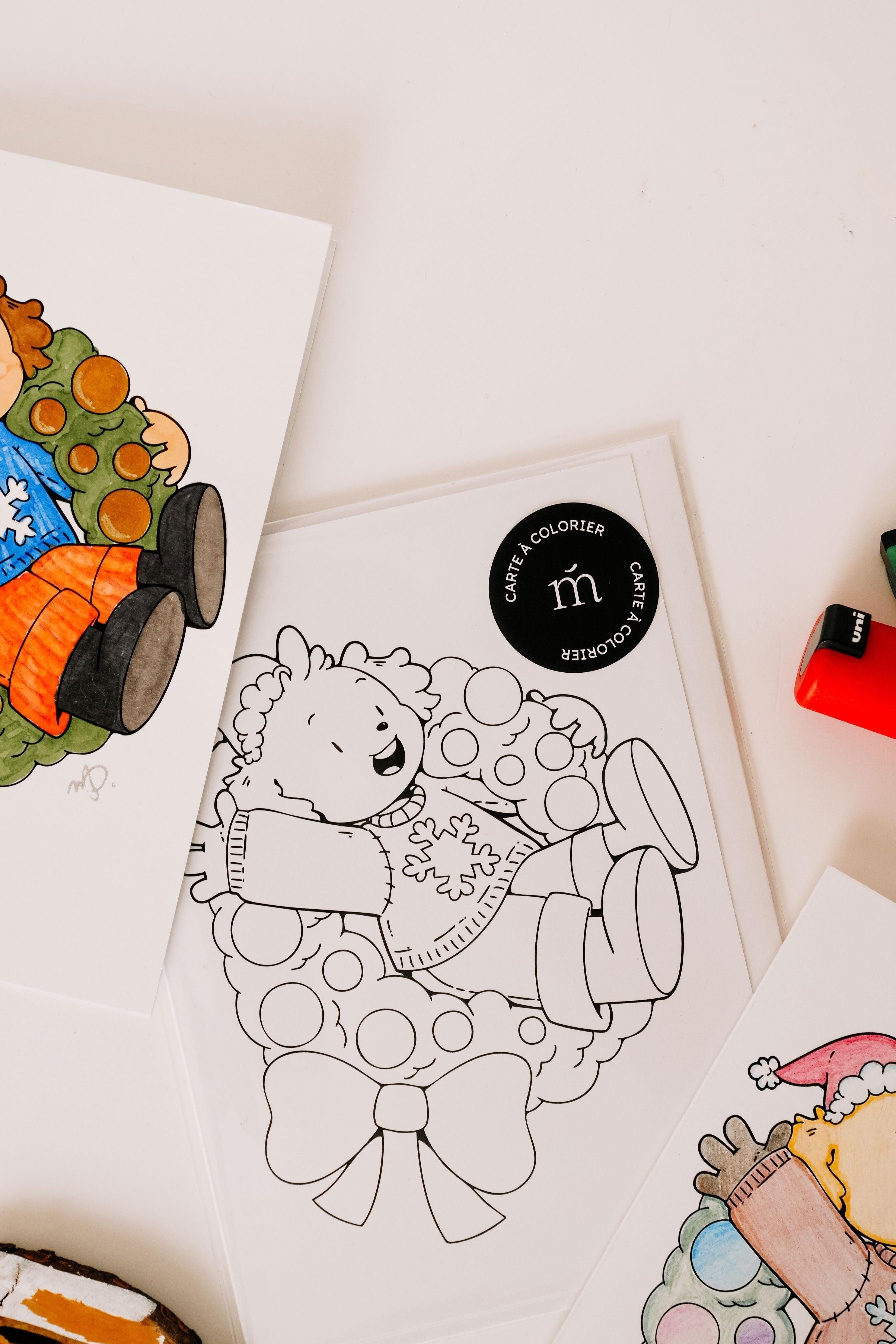 Carte à colorier - Lucas – Marée Chandelles / Points de vente